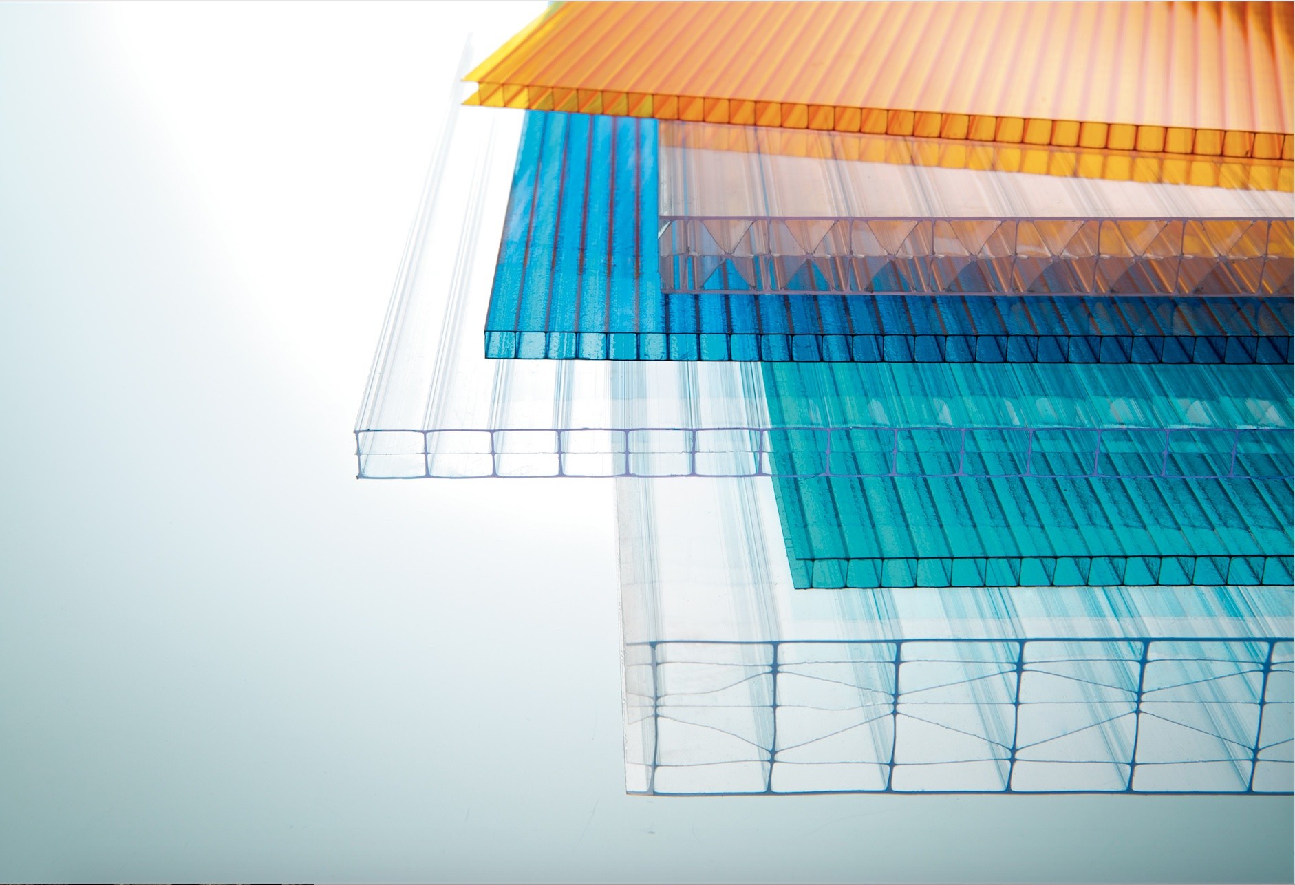 Lichtgewicht Multiwall Polycarbonate Plaat UV dakplaat 10 jaar garantie